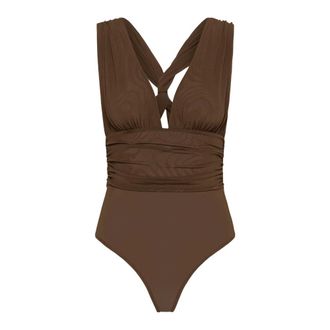 Gestuz Rain Drum - Femme - Tops - Brun - Taille: 38 FR