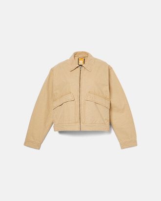 Timberland Strafford Jacke aus gewaschenem Canvas f&uuml;r Damen in Gelb, Damen, Gelb, Gr&ouml;&szlig;e