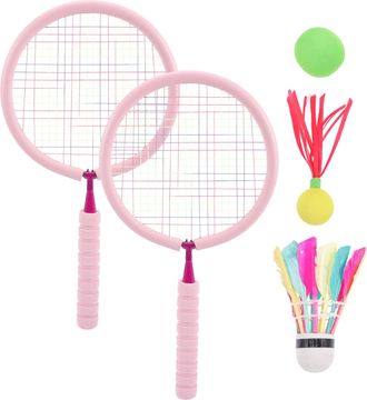 BESPORTBLE 1satz Badminton Schläger Für Junge Mädchen Teiliges Badminton-Set Mit Federbällen Für Jahre Leichte Und Langlebige Schläger Fördert Hand-Augen-koordin