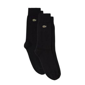 Lacoste Lot de 2 paires de chaussettes en coton m&eacute;lang&eacute;