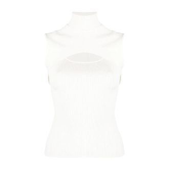 SIMKHAI Beige Turtleneck Cut Out Blouse - - Tops - Damen - Beige - L