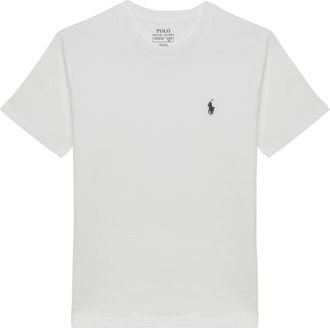 Polo Ralph Lauren Homme, Tops, Blanc, Taille: S T-shirt &agrave; Manches Courtes et Col Rond