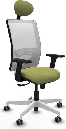 Piqueras y Crespo 8-Stunden-B&uuml;rostuhl Zulema mit 2D-Armen, h&ouml;henverstellbarer Lendenwirbelst&uuml;tze und festem Kopfteil, ausgestattet mit 3 Positionen und Schneidschaum, W