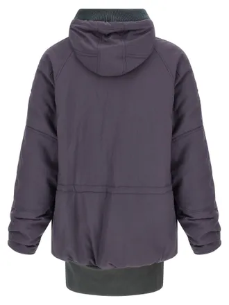 Magliano Mens Purple Virgin Wool Parka Clothing