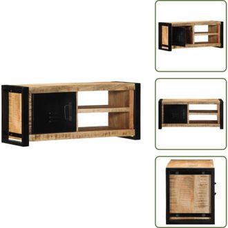 vidaXL Vidaxl - TV-Schrank 80x30x35 cm Raues Massivholz Mango - TV-Schrank - TV-Schr&auml;nke - TV-St&auml;nder - TV-Bank