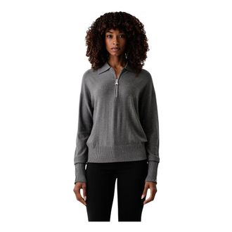 Patrizia Pepe Pull &agrave; col roul&eacute; - Femme - Pulls - Gris - Taille: 40 FR