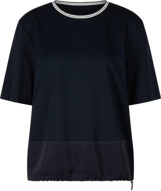 Margittes Rundhals-Shirt Margittes blau