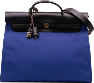 Hermès sac à main Toile Herbag Zip 39 (2017) - Noir