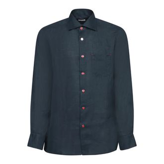 Kiton Homme, Chemises, Bleu, Taille: XL Polo Bleu &Eacute;l&eacute;gant et Classique