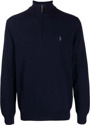 Polo Ralph Lauren Pull Col Rond - Bleu Fonc&eacute;