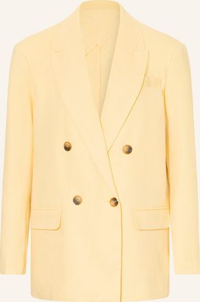 Selected Oversized-Blazer Mit Leinen gelb