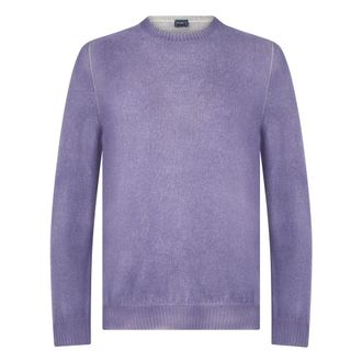 Fedeli Rundhals-Pullover - - Knitwear - Herren - Lila - L