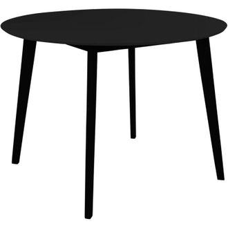 House Nordic House Nordic - Table &agrave; manger ronde 105x75 cm en bois dh&eacute;v&eacute;a noir