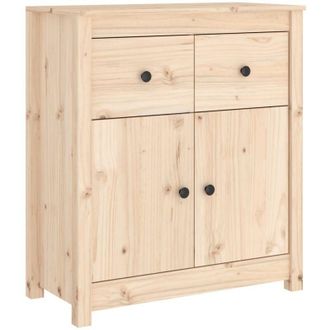 vidaXL Buffet 70x35x80 cm nois massif de pin Vidaxl