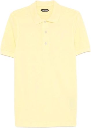 Tom Ford Homme, Tops, Jaune, Taille: 3XL Polo en m&eacute;lange de coton