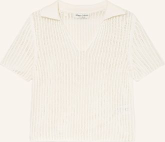 Marc O'Polo Marc Opolo Strick-Poloshirt weiss