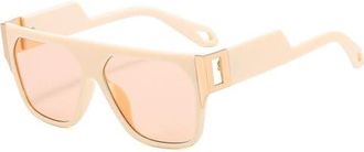Generic Lunettes de soleil creuses design 2025 tendance grande taille carré pare-soleil miroir pour femmes mode dégradé nuances de couleur UV400