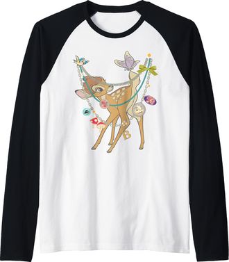 Disney Bambi Forest Friends Charm Necklace Print Raglan