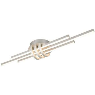 Trio Reality LED Deckenleuchte Cinto 20W nickel warmwei&szlig;