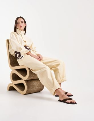 Vagabond Shoemakers - Zaida - Tongs en daim - Marron