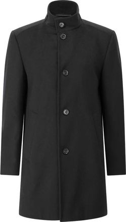 Joop Homme, Manteaux, Noir, Taille: 2XL Manteau en laine &agrave; col montant