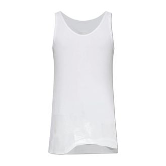 Maison Margiela Homme, Tops, Blanc, Taille: L Haut &agrave; Coupe Asym&eacute;trique