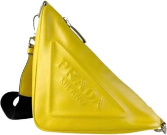 Prada unisex, Pre-owned, Jaune, Taille: ONE Size Sac bandouli&egrave;re vintage Pre-owned