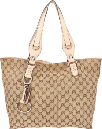 Gucci Crossbody Bags - Gucci GG Monogram Horsebit Handbag - Gr. unisize - in Braun - f&uuml;r Damen