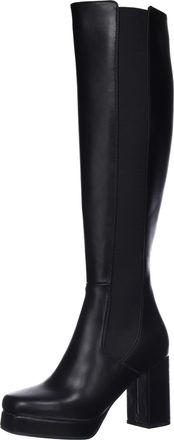 Lamoda Damen Miami Ankle Boot, Black Patent Black Glitter, 39 EU