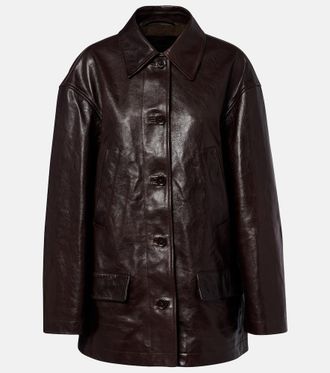 Balenciaga Manteau oversize en cuir