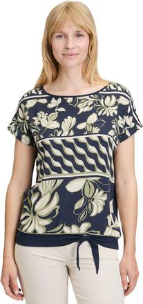 Betty Barclay Kurzarmshirt Damen Basic Shirt mit Schleifenknoten (1-tlg)