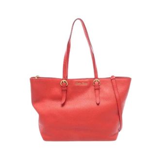 Miu Miu Pre-owned Vit.daino sac cabas en cuir - Femme - Pre-owned - Rouge - Taille: ONE Size