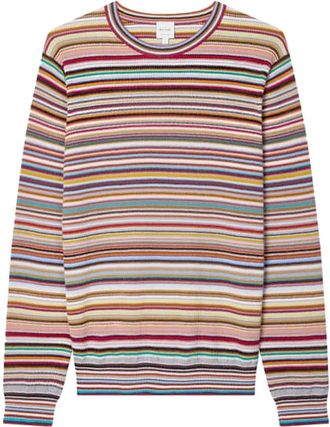 Paul Smith Maglia Riga Classica in Cotone - - Knitwear - Herren - Mehrfarbig - M