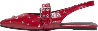 Only Damen Onlaura-5 Pu Slingback Buckle Ballarina, High Risk Red, 40 EU