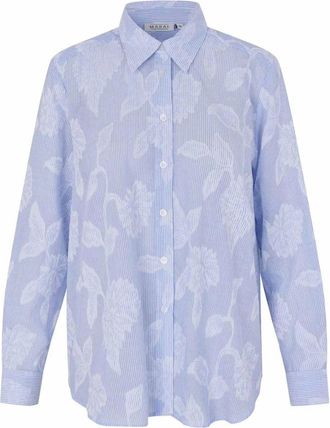 Masai Femme, Blouses et Chemises, Bleu, Taille: 40 FR Long Sleeve Shirt