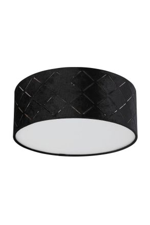 Globo Lighting Deckenleuchte, Opal, Schwarz, Metall, Kunststoff, Textil, 10 cm, Lampen & Leuchten, Innenbeleuchtung, Leuchten nach R&auml;umen, Esstischlampen