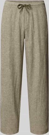 Redefined Rebel Hose aus Leinen-Baumwoll-Mix mit elastischem Bund