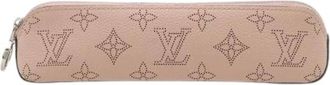 Louis Vuitton Pre-owned Monogram Mahina Leather Pen Case Pouch - Femme - Pre-owned - Rose - Taille: ONE Size