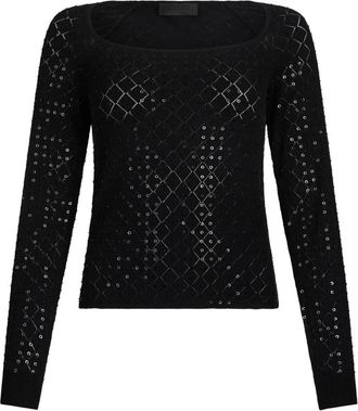 Liu Jo Femme, Pulls, Noir, Taille: 36 FR Pull avec sequins