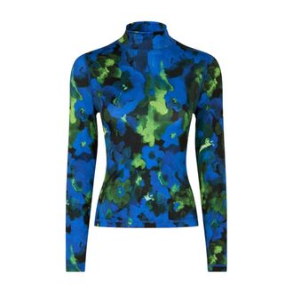 Stine Goya Estelle Stocking Jersey Blouse - - Tops - Damen - Blau - XS/S