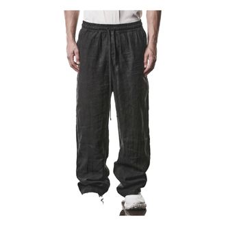 Thom Krom Homme, Pantalons, Noir, Taille: M Pantalone in Lino