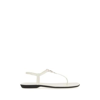 Gucci Zehentrenner mit Interlocking G - - Shoes - Damen - Wei&szlig; - 39 EU