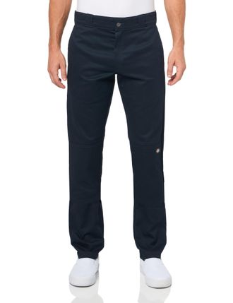 Dickies Herren Skinny Fit Double Knee Work Pants Lässige Business-Hose, Dunkles Marineblau, 33W / 32L