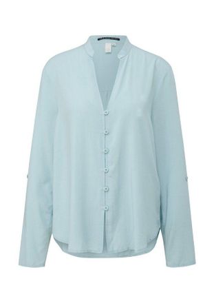 QS by s.Oliver Langarmbluse Bluse Viskosebluse mit Turn-up-Funktion