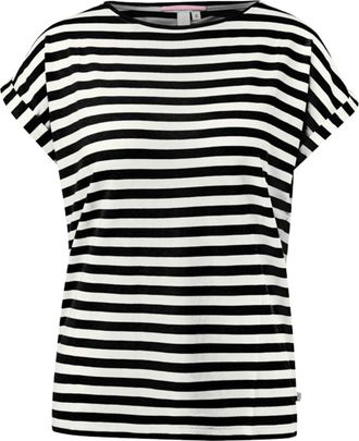 QS by s.Oliver Damen T-Shirt 2175388 Grey/Black XL