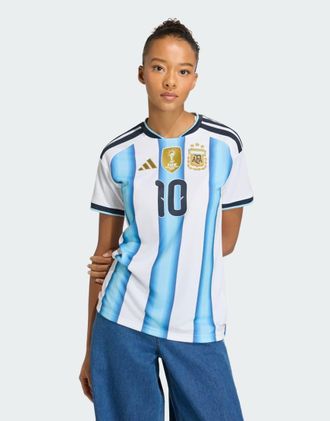 adidas adidas Performance - Argentine 26 - Maillot domicile Messi - Blanc, bleu glacier et bleu clair