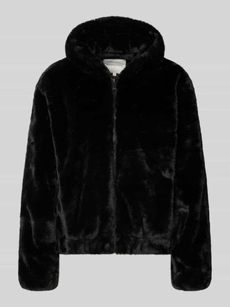 Tom Tailor Denim Regular Fit Webpelzjacke mit Kapuze