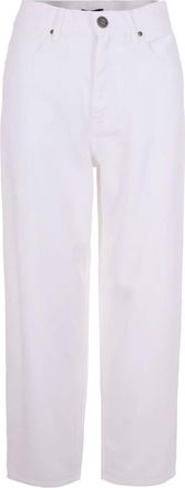 Pinko Pinko, Femme, Jeans, Blanc, Taille: W25 Cropped Jeans