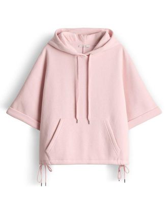 OPUS Hoodie Hoodie aus Sweatware mit samtiger Oberfl&auml;che K&auml;ngurutasche vorne, Tunnelzug im Saum