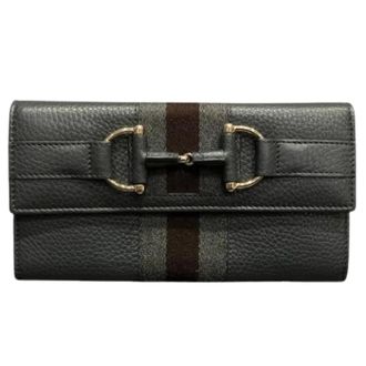 Gucci Portefeuille Long Pre-owned (Bi-pli) - Femme - Pre-owned - Gris - Taille: ONE Size